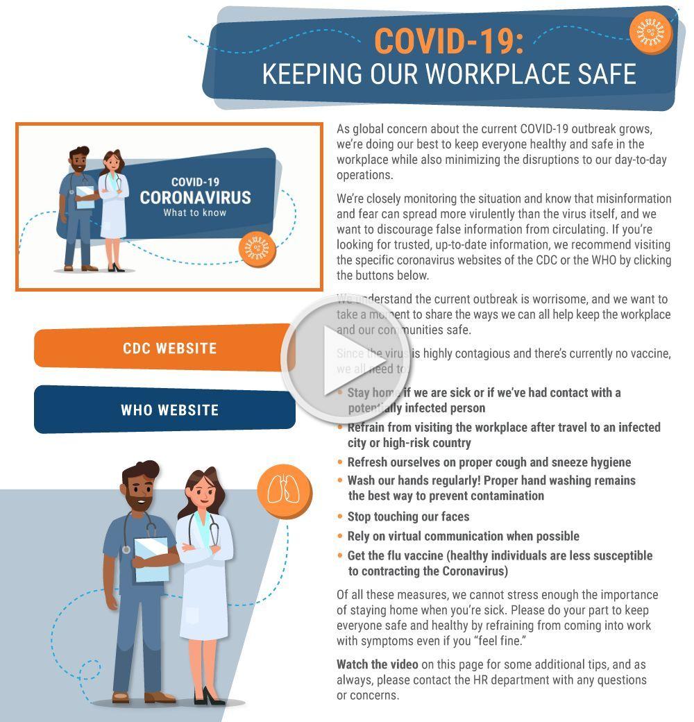 Complimentary COVID-19 Video and Digital Postcard